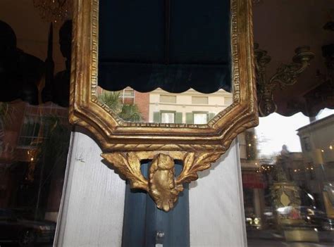 Pair Of Italian Gilt Carved Wood Foliage Wall Mirrors Circa 1810 For