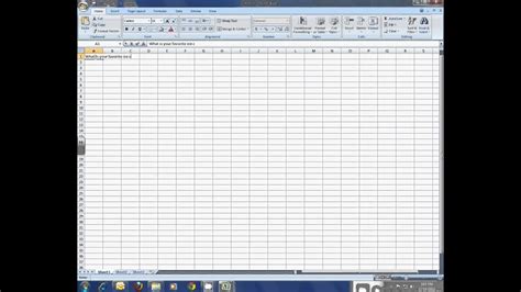 Enter Data In Excel Youtube