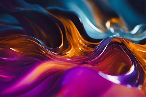 Premium Ai Image Photo Of Flowing Abstract Organic Shapes