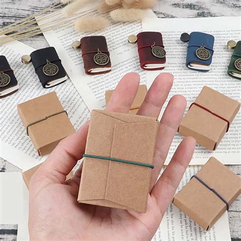 32sheets Ultra Small Mini Handbook Notebook Cute Replaceable Loose Leaf Tether Hand Account