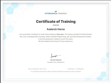 Aadarsh Harne On Linkedin Im Happy To Share That Ive Obtained A New