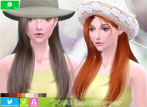 Newsea J 090 Last Supper Hairstyle Sims 4 Hairs