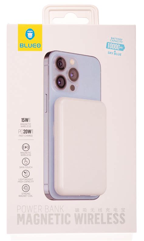 ᐉ Повербанк УМБ Blueo MagSafe Battery Pack 10000 mAh Blue • Краща ціна ...