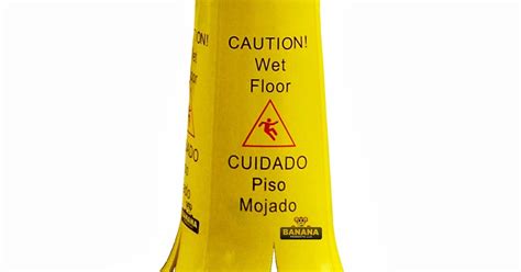 Piso Mojado Señal Piso Mojado Plátano
