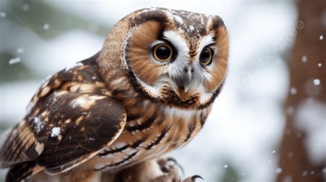 올빼미가 눈 속에 서 있다 날다람쥐를 안고 있는 부엉이 홋카이도 Hd 사진 사진 머리 배경 일러스트 및 사진 무료 다운로드 Pngtree