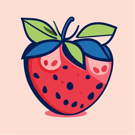 Premium Vector Strawberry Vector Illustration