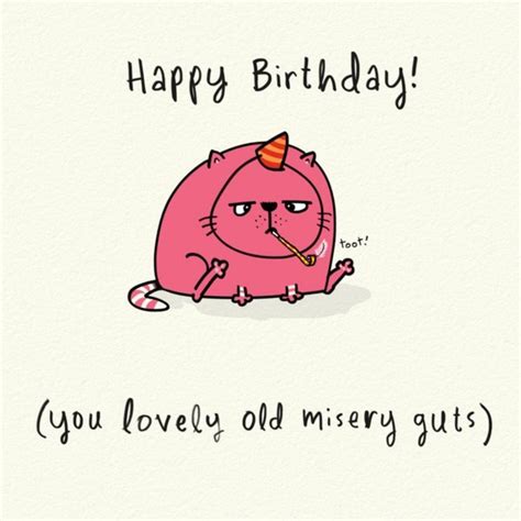 Grumpy Cat Happy Birthday Card
