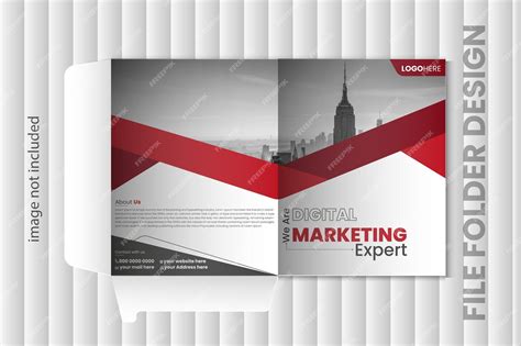 Premium Vector Modern And Attractive Business Corporate File Folder Design Template For