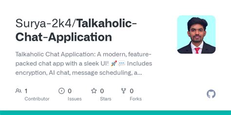 Surya N On Linkedin Github Surya 2k4talkaholic Chat Application Talkaholic Chat