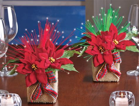 Artificial Poinsettia Arrangements Christmas Wikii