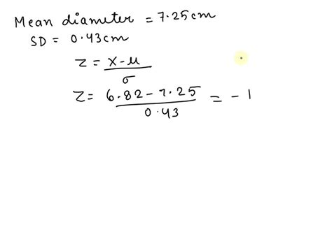 Suppose That Diameters Of A New Species Of Apple Have A Bell Shaped