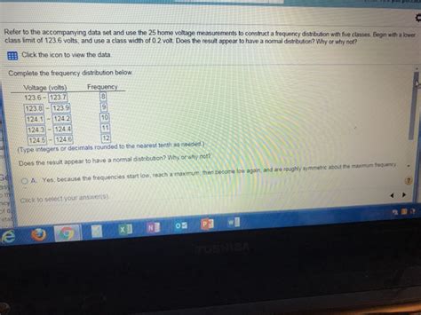 Solved Refer To The Accompanying Data Set And Use The 25