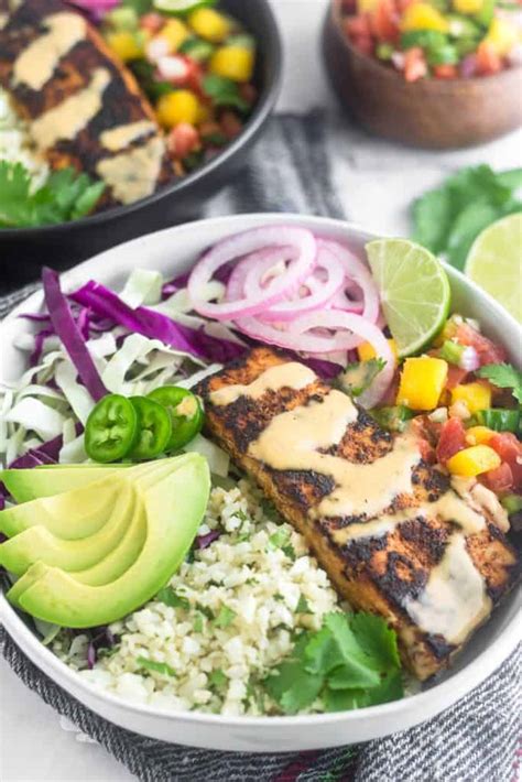 Easy Whole Fish Taco Bowls With Spicy Mayo Eat The Gains