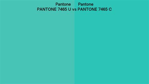 Pantone 7465 U Vs PANTONE 7465 C Side By Side Comparison