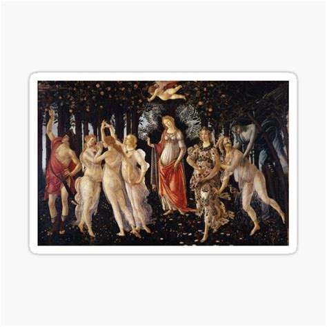 La Primavera Allegory Of Spring Sandro Botticelli Sticker For