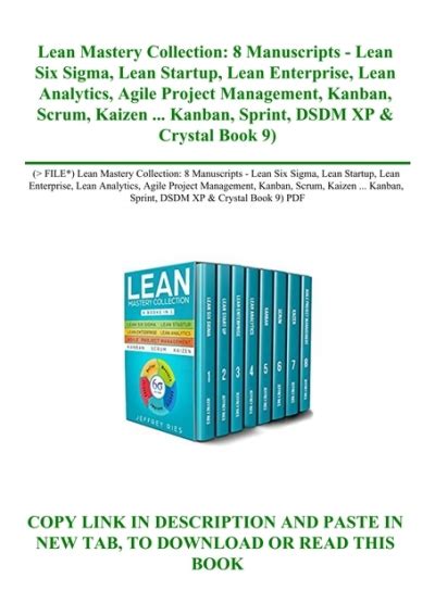 P D F FILE Lean Mastery Collection Manuscripts Lean Six Sigma Lean Startup Lean