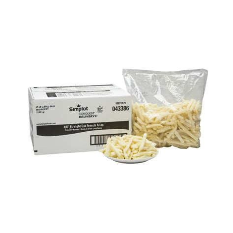 Simplot Conquest Delivery Coated Fries 38 Straight Cut