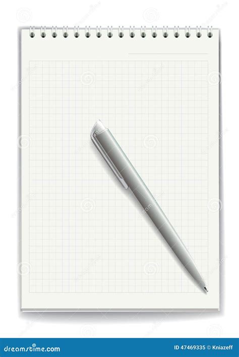Notepad Vector Illustration Stock Vector Illustration Of Open