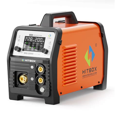 Hitbox Mig200iii Mig Welder 200a 6 In 1 Gas Miggasless Flux Core Mig