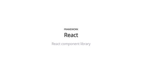 Find Ui Component Libraries For React Componentlibraries