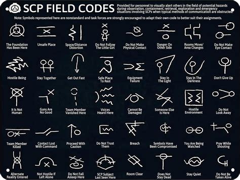 Hyblom Scp Field Codes Metal Sign Game Room Decor Tin Poster Programmer T