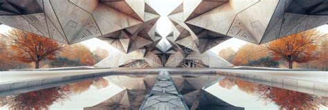 A Symmetrical Arrangement Of Polygons Inspired By Tribal Patterns Stock