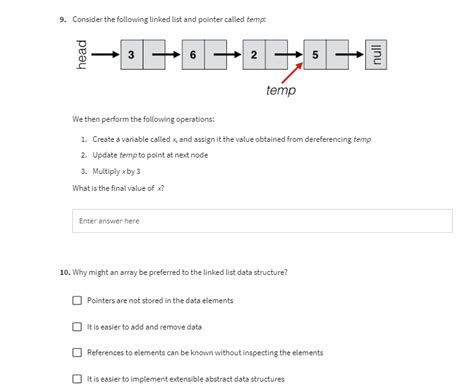Solved Consider The Following Linked List And Pointer Chegg