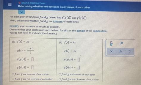 Solved Ographs And Functions Quotient Of Two Functions Chegg