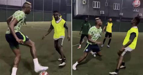 Victor Osimhen Shows Just How Good Pro Footballers Are While Playing Street Football In Nigeria