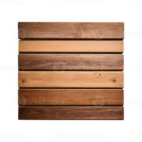 Ai Generated Wooden Boards On Transparent Background Clipped Isolated