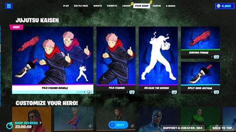 Free Bundle Is Now Available Fortnite X Jujutsu Kaisen Youtube