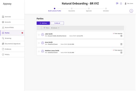 Screen Types Patterns Appway Design System