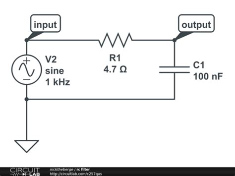 Rc Filter Circuitlab