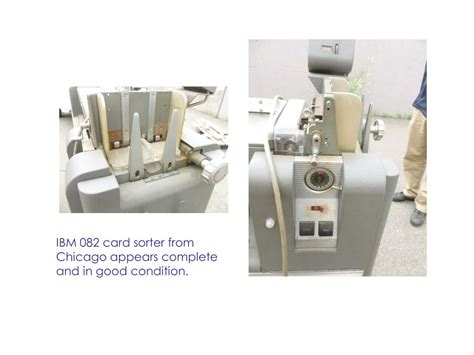 PPT IBM Card Sorter Arrives From Chicago At TechWorks Prototype Workshop PowerPoint