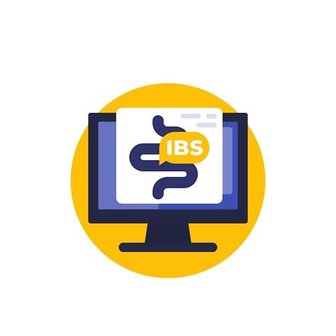 Premium Vector Ibs Or Irritable Bowel Syndrome Icon Vector