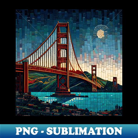 Mosaic Golden Gate Bridge Square San Francisco California Inspire Uplift