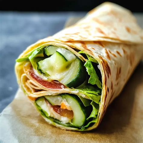 Cucumber And Cheese Whole Wheat Wrap Flavoritely