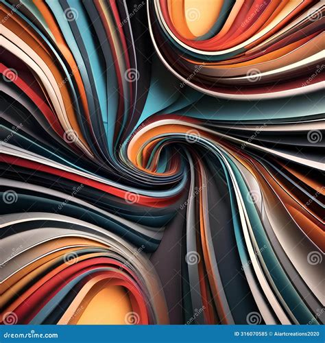 Dynamic Lines And Shapes Converging And Diverging Creating A Sense Of