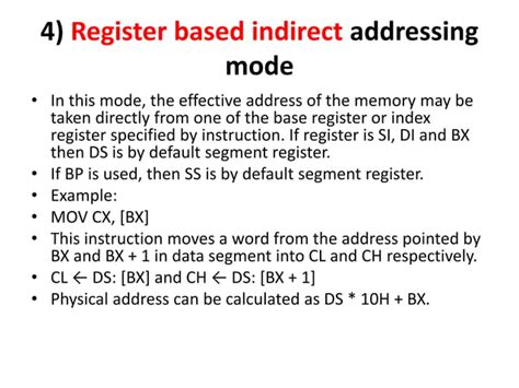 Addressing Modes Of 8086 Ppt