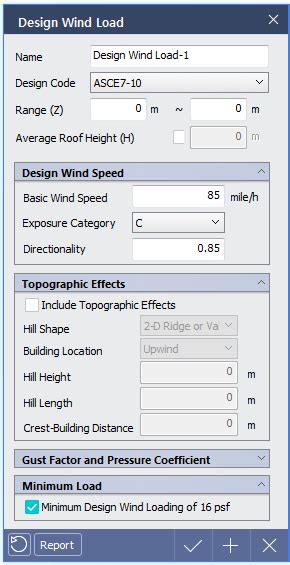Wind Load Function