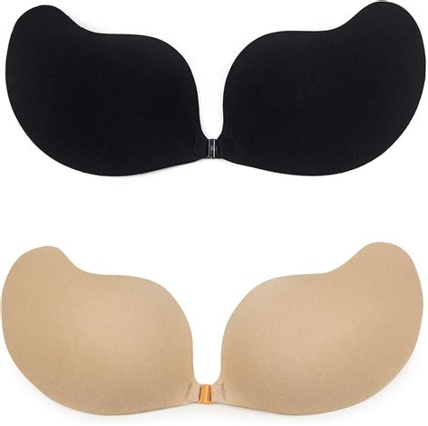 Florata Womens Strapless Self Adhesive Reusable Padded Invisible
