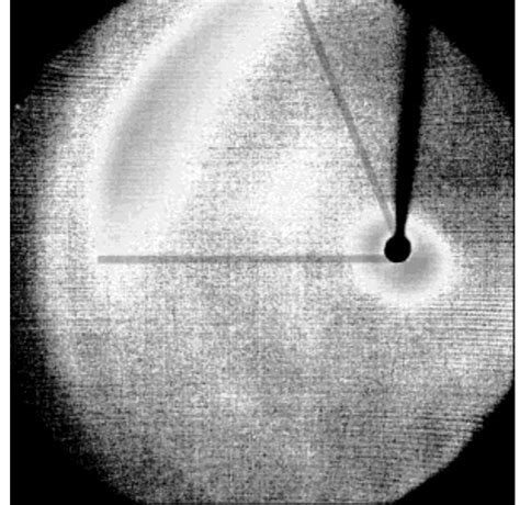 Two Dimensional X Ray Diffraction Pattern From An Oriented
