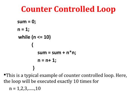 Decision Making And Looping Ppt