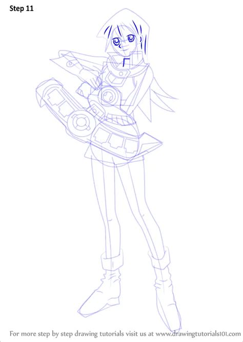 How To Draw Alexis Rhodes From Yu Gi Oh Gx Yu Gi Oh Gx Step By Step