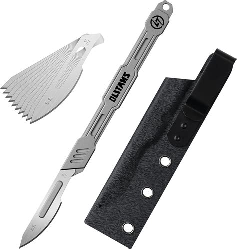 Olitans T038 Scalpel Knife 5 7 Titanium Scalpel Handle
