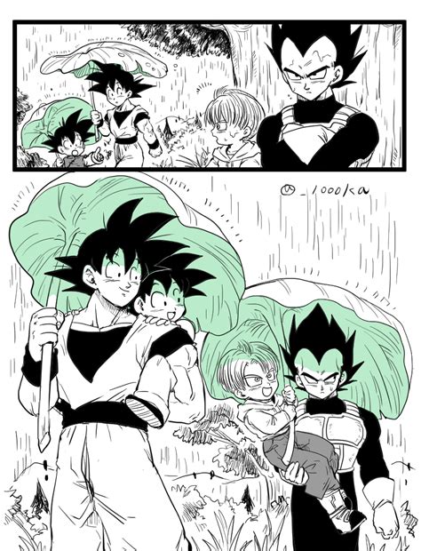 Son Goku Vegeta Trunks And Son Goten Dragon Ball And 1 More Drawn
