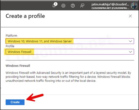 Manage Windows Defender Firewall Using Intune