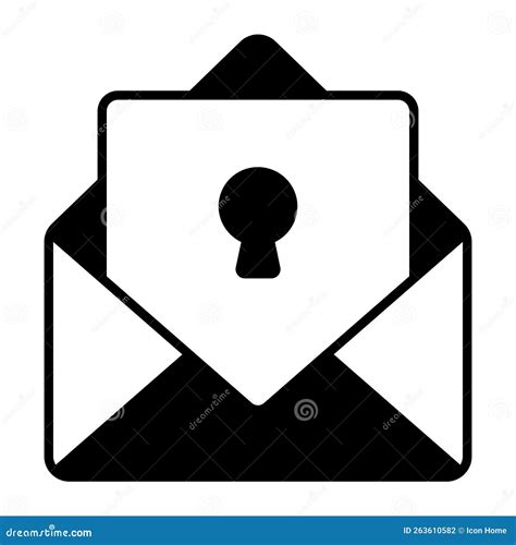 Email Security Icon Modern Illustration Stock Vector Illustration Of