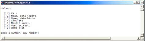 Menu Of The Program In The Gnu Octave Terminal Window Download Scientific Diagram