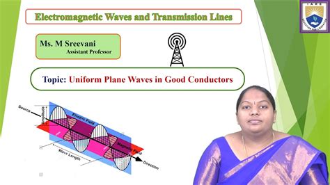 Uniform Plane Waves In Good Conductors By Ms M Sreevani Youtube